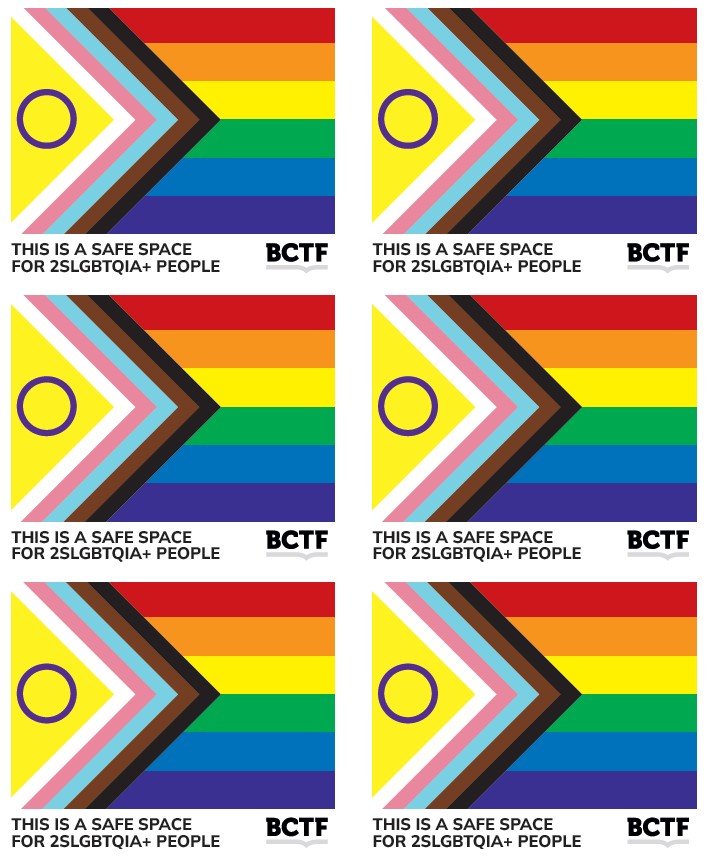 Safe Space Stickers – BCTF Posters and Stickers