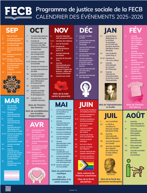 BCTF Social Justice Calendar 17x22 (EN & FR) – BCTF Posters and Stickers
