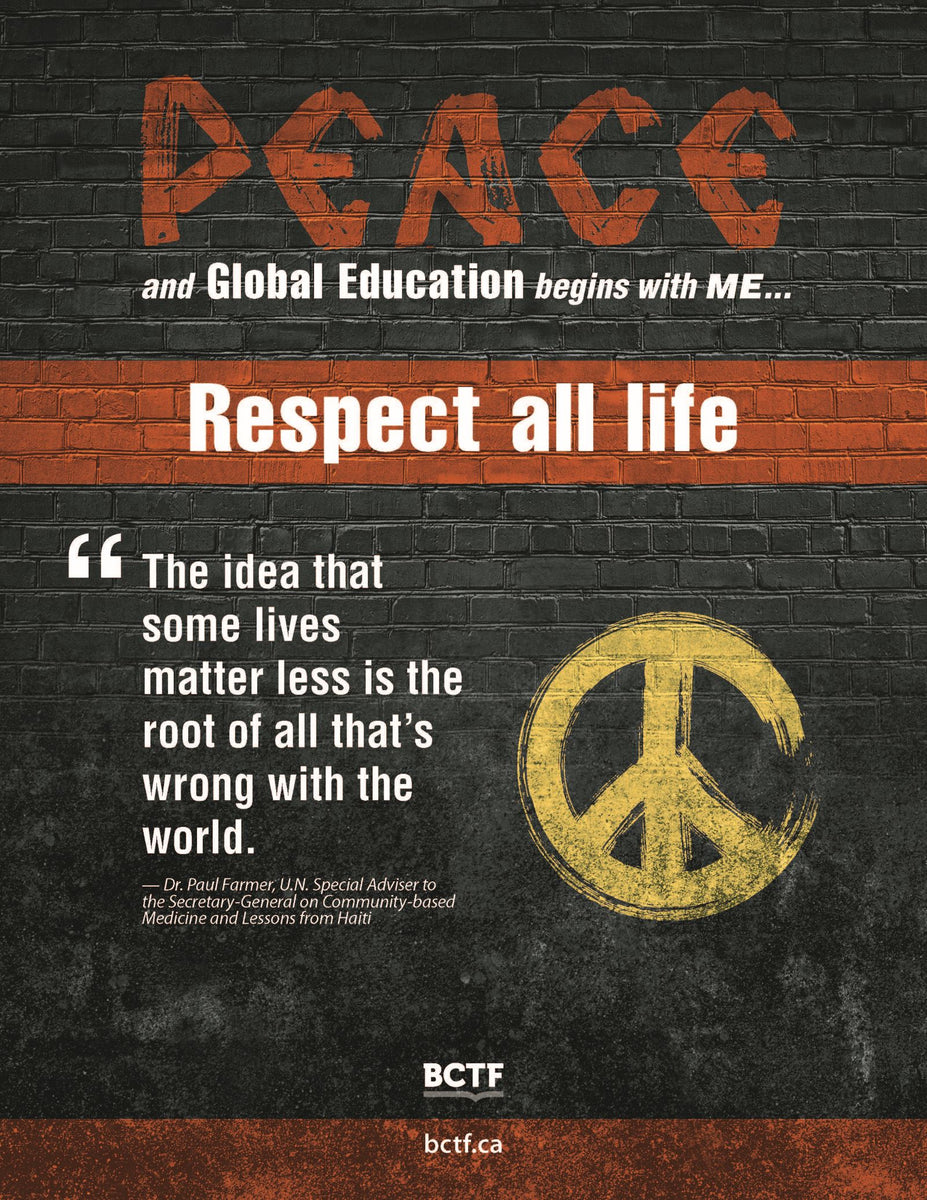 Respect All Life Poster – BCTF Posters and Stickers