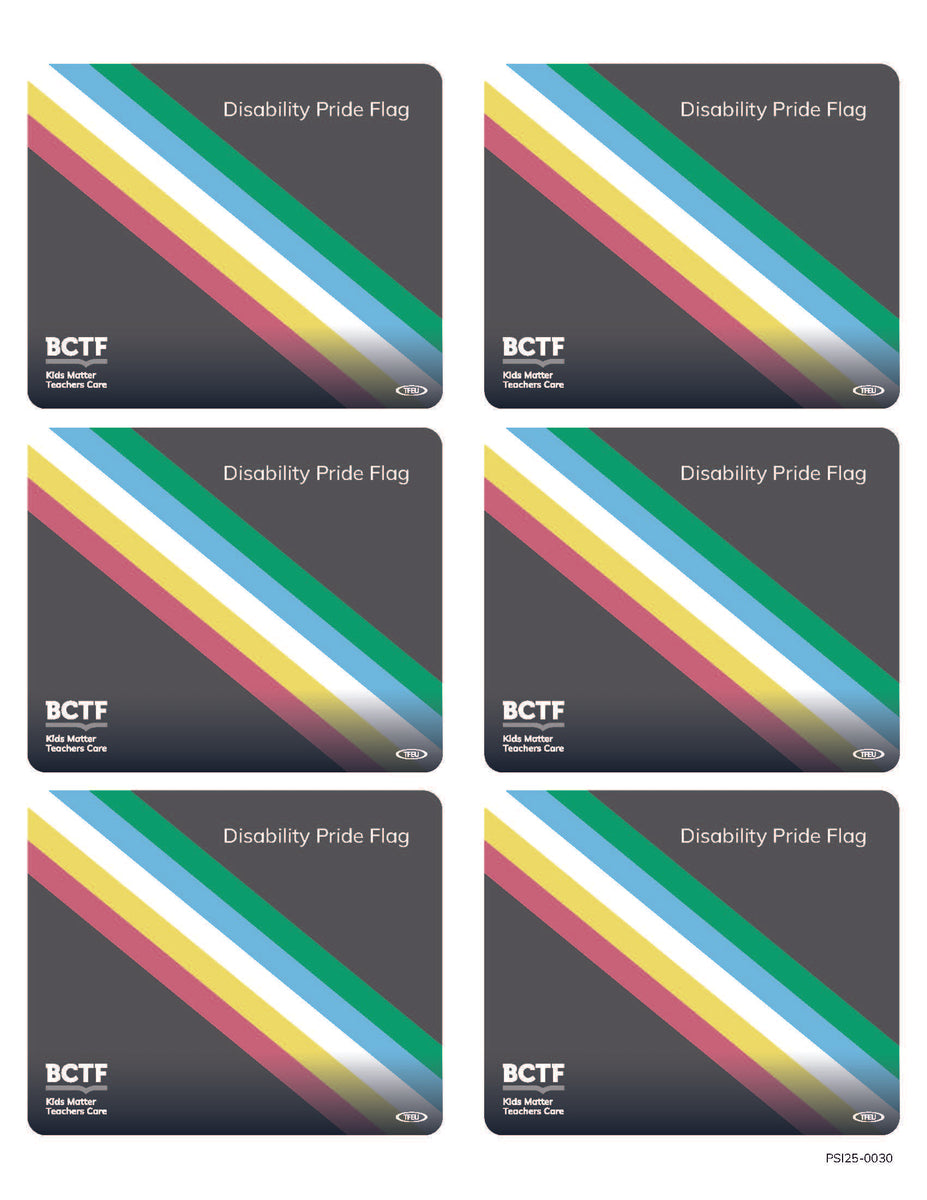 Disability Pride Stickers – BCTF Posters and Stickers
